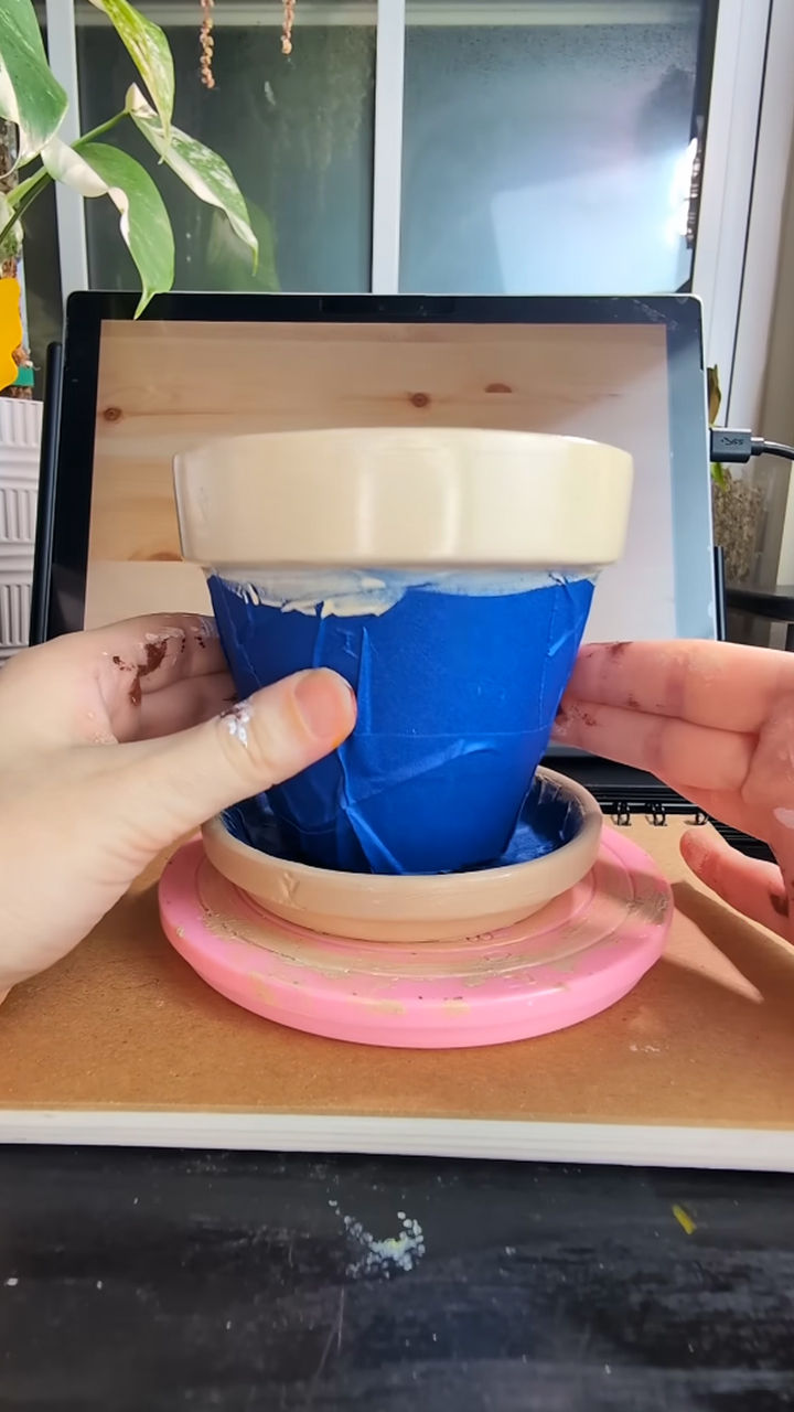 Can you guess the final look? Flower pot painting transformation challenge