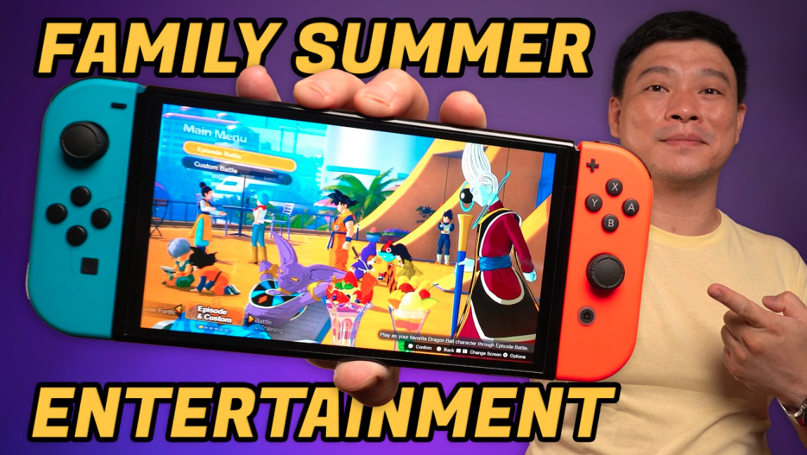 Nintendo Switch OLED, perfect summer fun & family entertainment everywhere!