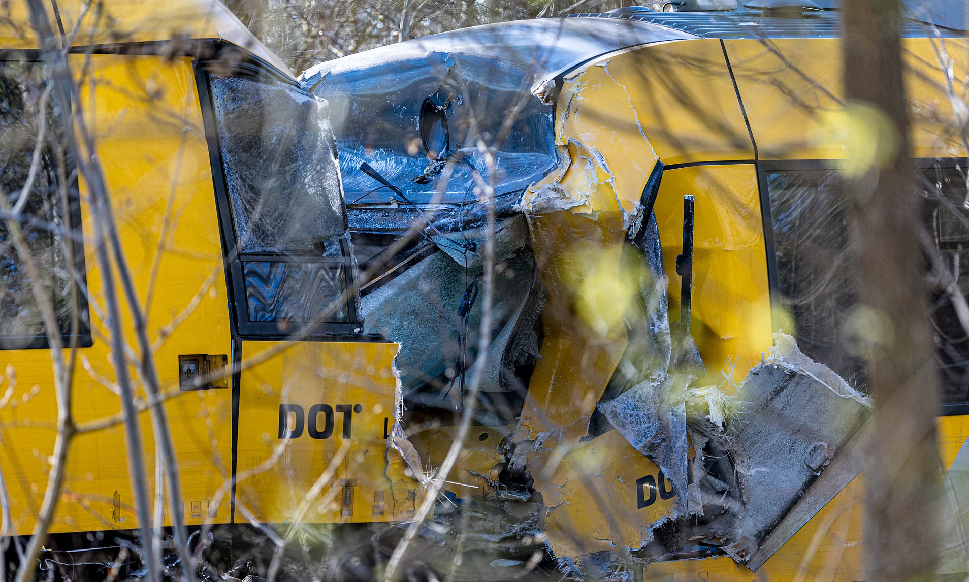 Train collision leaves four people critical and 13 others injured in ...