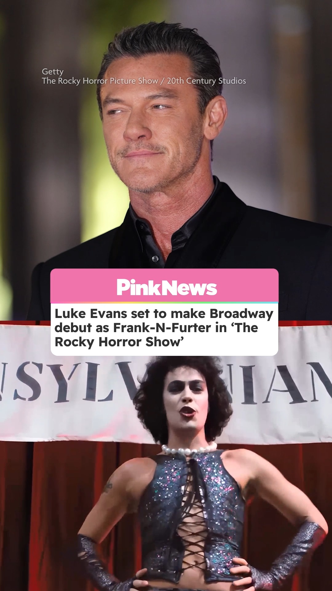 Luke Evans to star as Frank-N-Furter in Broadway's Rocky Horror Show ...