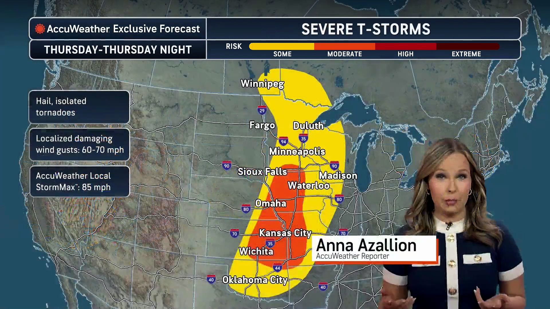 Severe weather about to stretch across the US for days