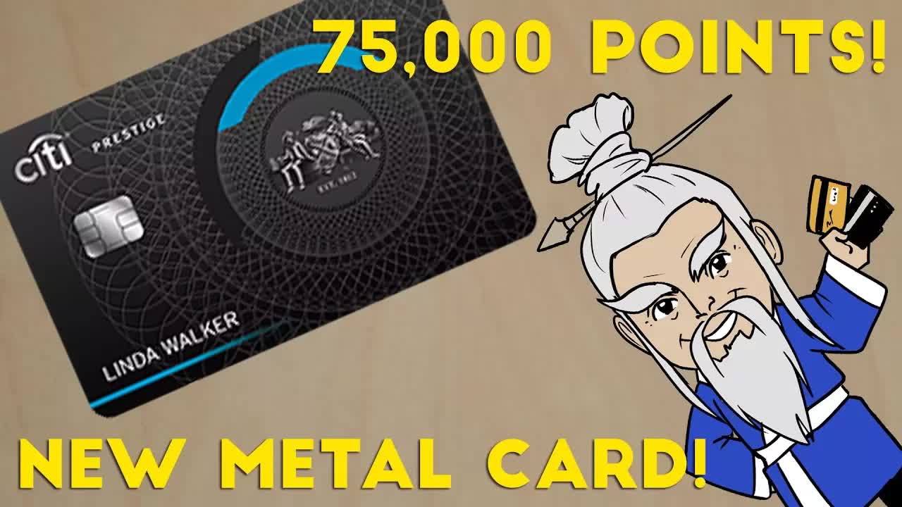 Citi Prestige adds metal card and 75,000 point bonus offer