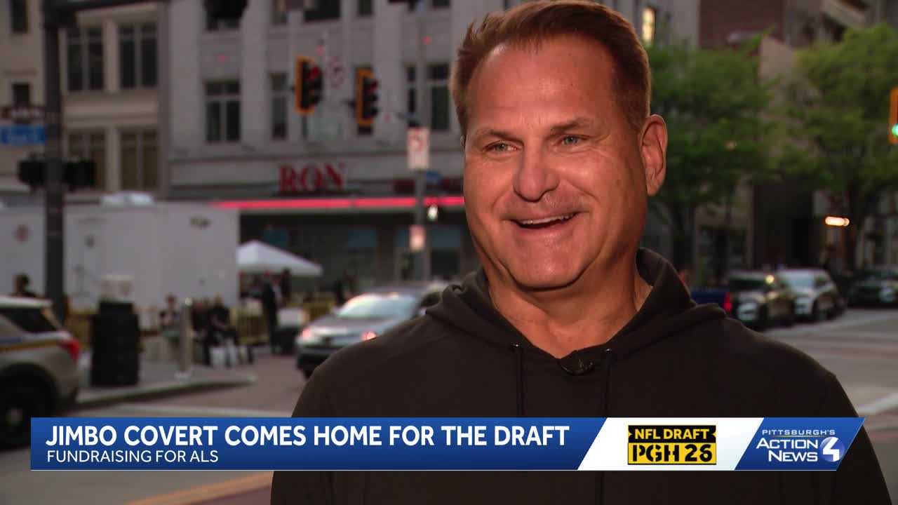 Back in Pittsburgh for NFL draft, Jimbo Covert supports ALS ride across ...