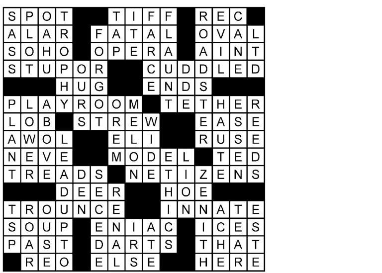 Puzzle solutions for Thursday, Apr. 23, 2026