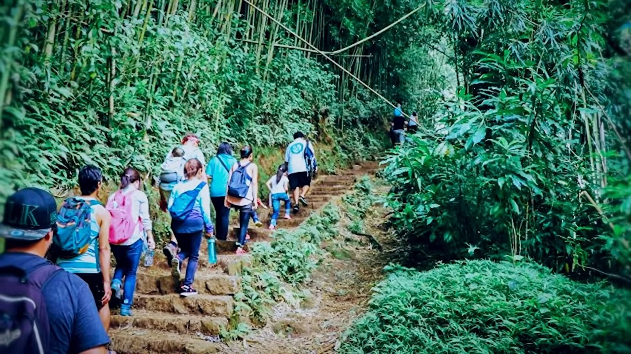 They heard marching feet near the falls - then ancient warriors emerged ...