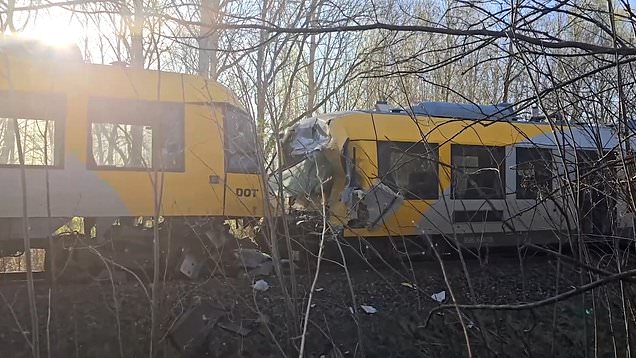 Two trains collide in Denmark with several people in critical condition