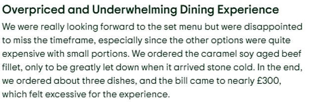 Swanky middle-class restaurant chain is branded an 'overcrowded ...
