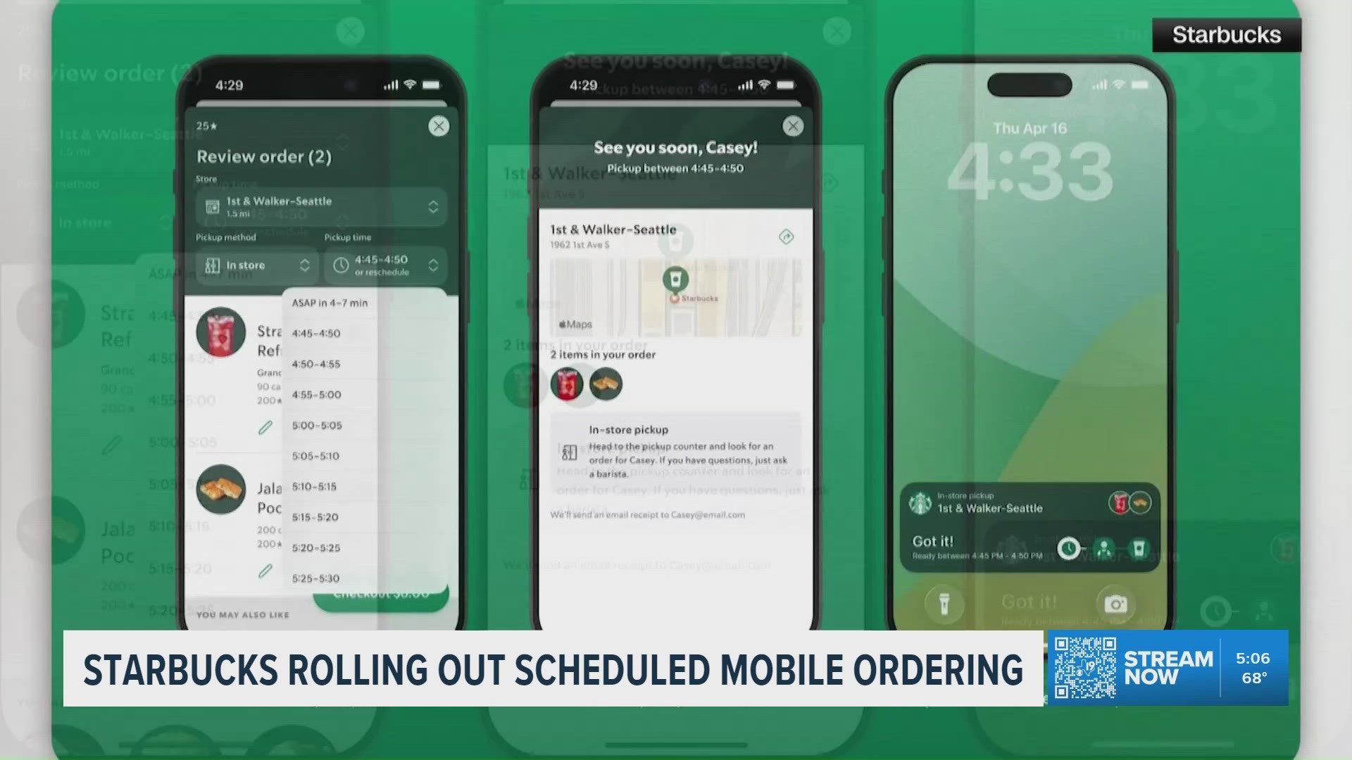 Starbucks to let app users schedule orders up to an hour ahead
