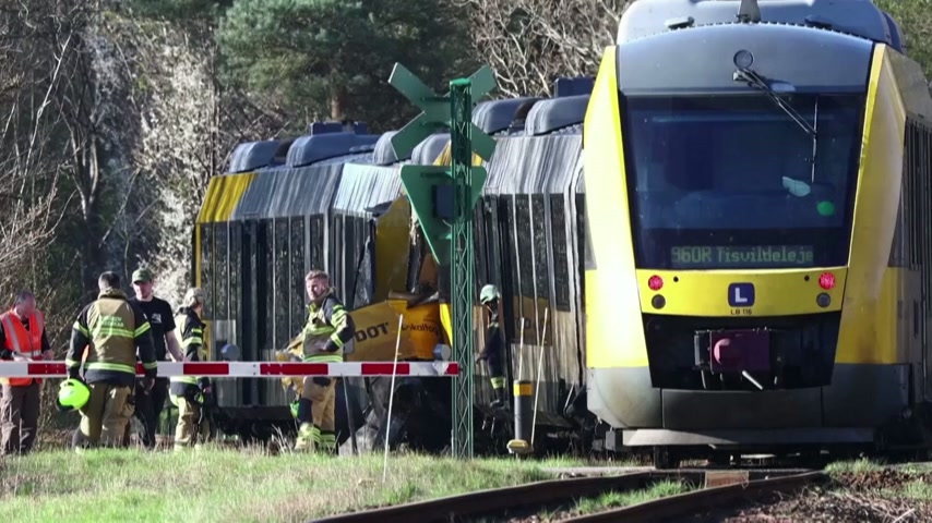 At least 18 injured, five critically, in head-on train crash in Denmark ...