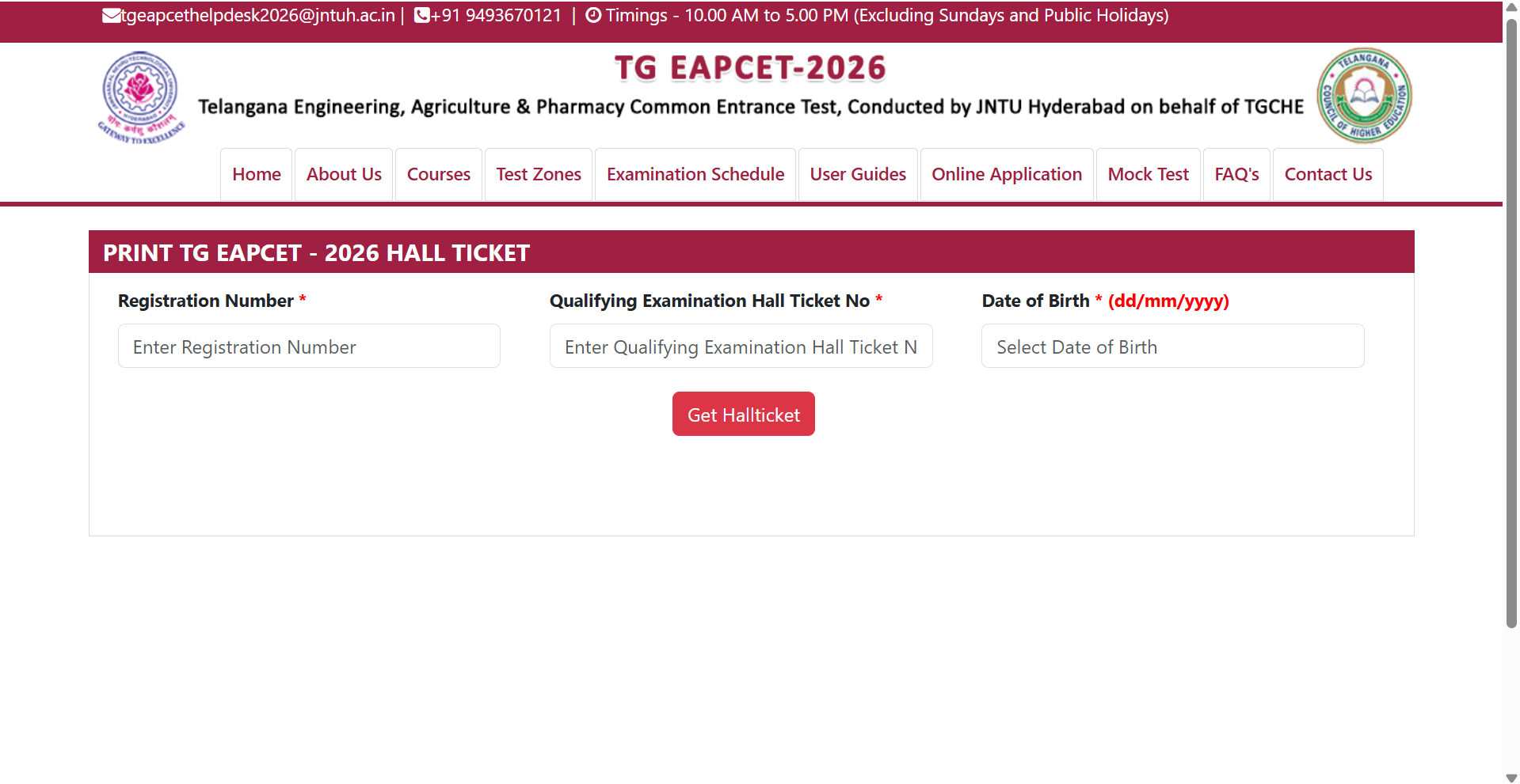 TS EAMCET 2026 hall ticket released at eapcet.tgche.ac.in: Direct link ...