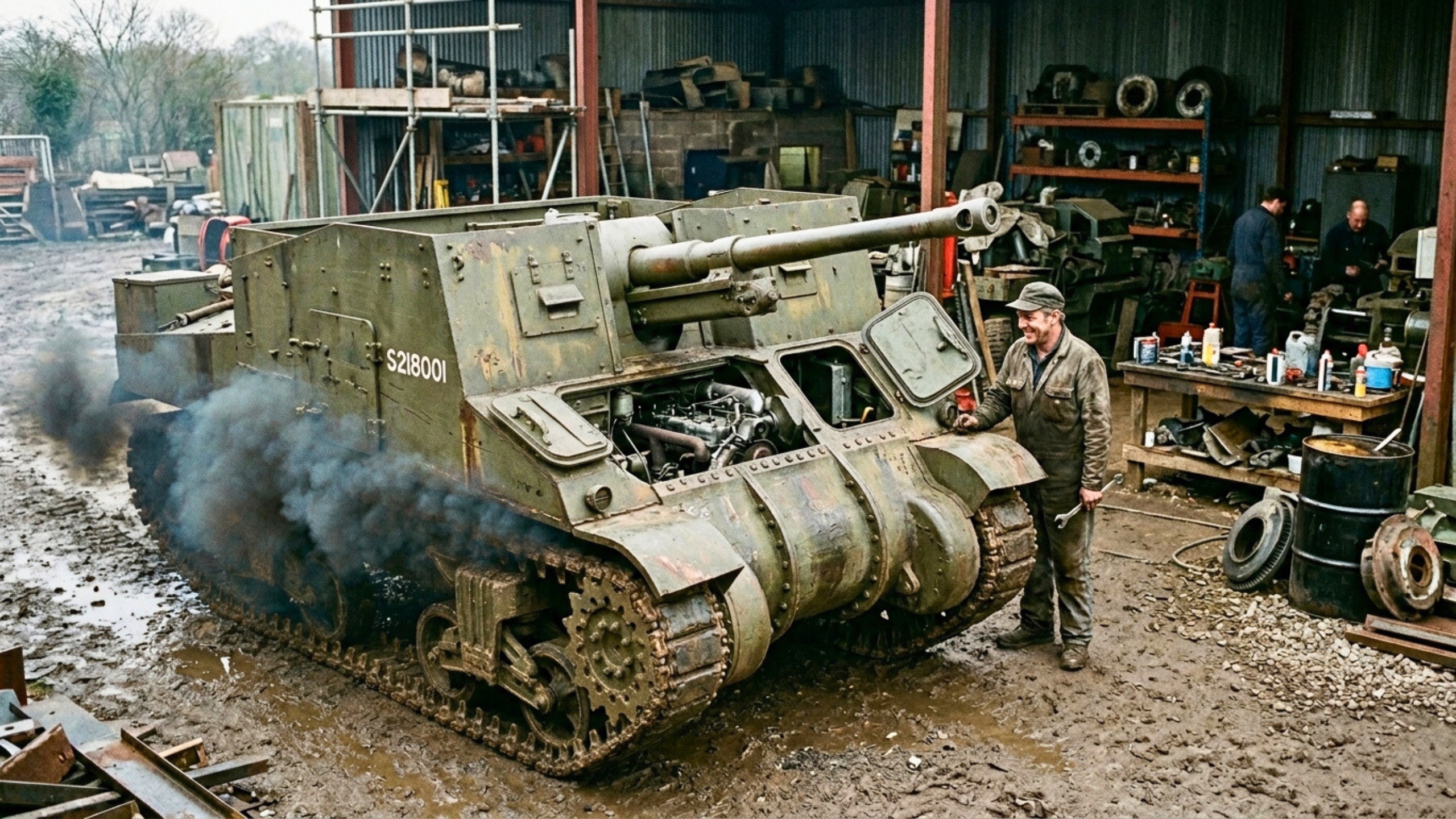 The first ever Sexton tank was brought back to life against the odds
