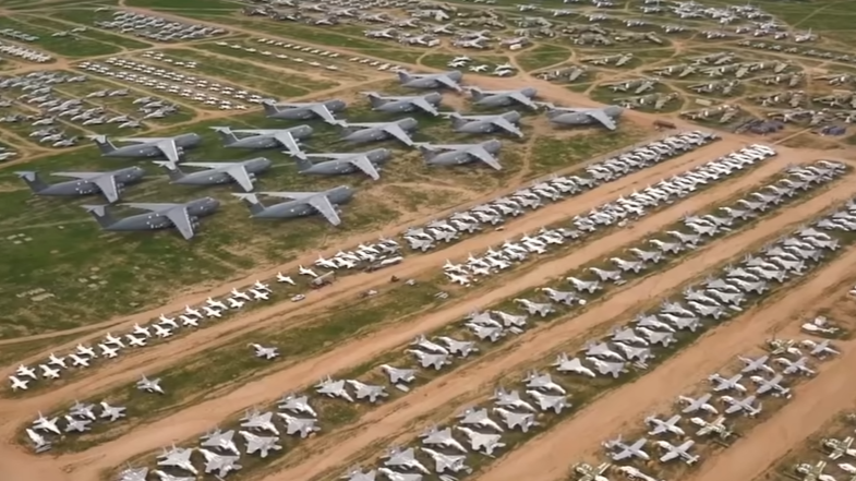Why 3,000+ US aircraft are hidden in a desert - "Something bigger is ...