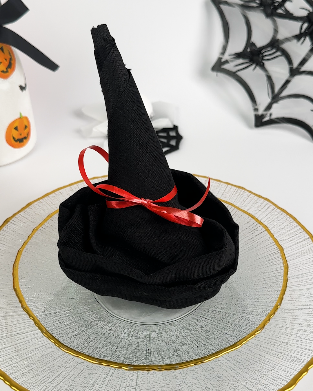 Idea para doblar servilletas para fiestas de Halloween 🧙‍♀️🎃