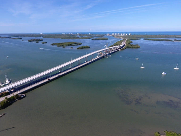 Fort Pierce's new North Causeway Bridge spans across Indian River Lagoon