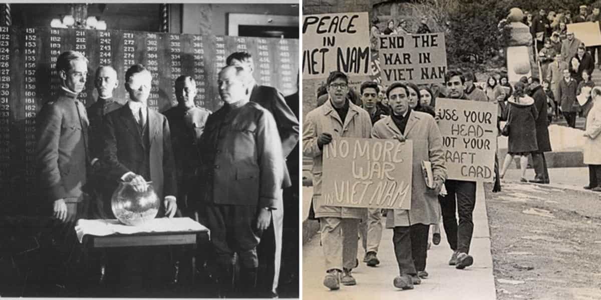 The history of the military draft in the United States
