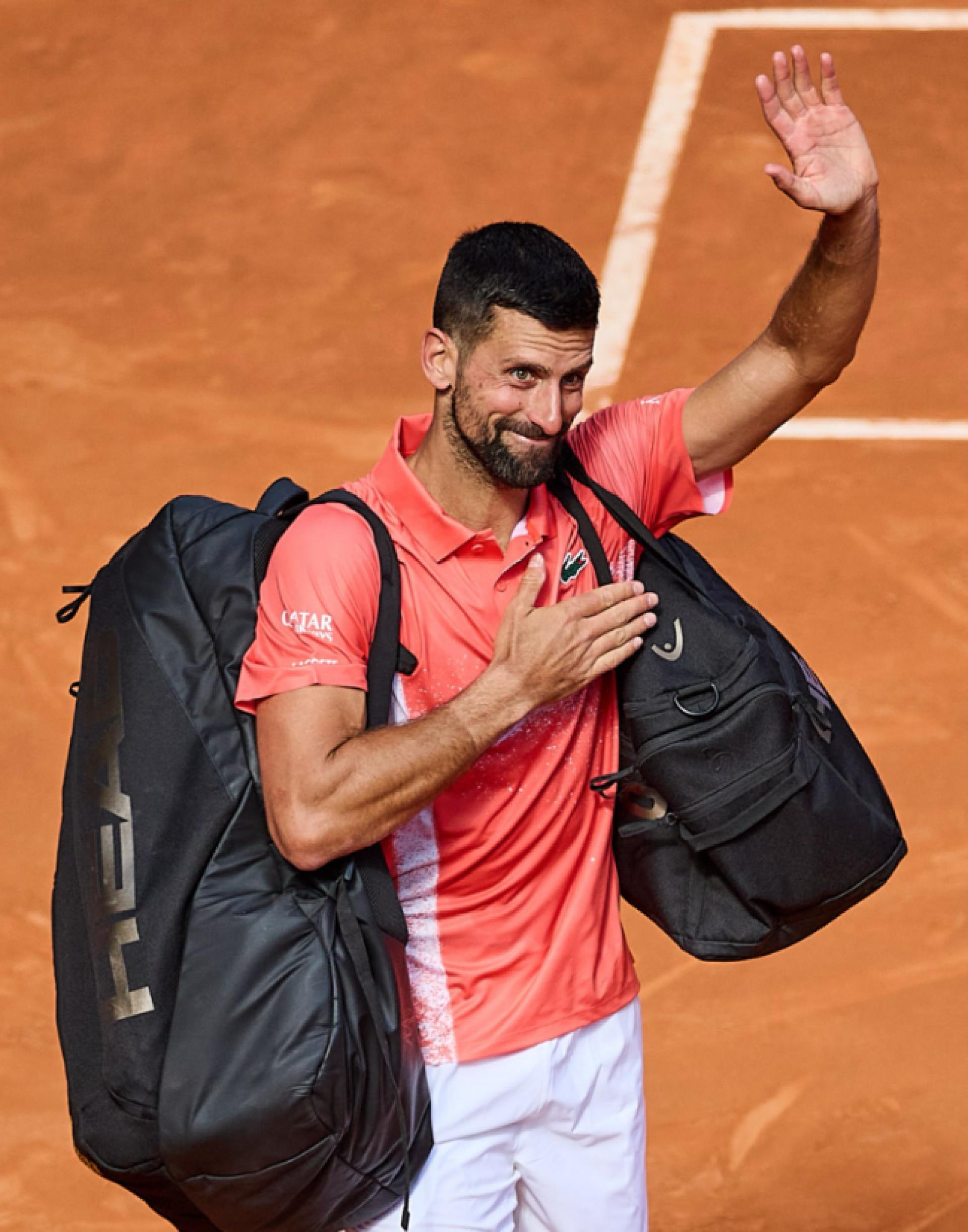 Novak Djokovic reacts as Jannik Sinner joins him in rare Masters ...