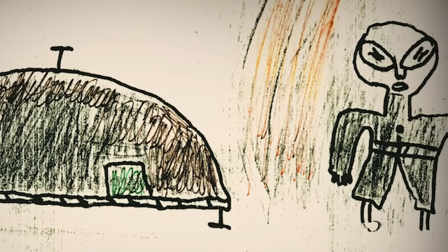 62 kids saw a UFO at school - then drew the same thing