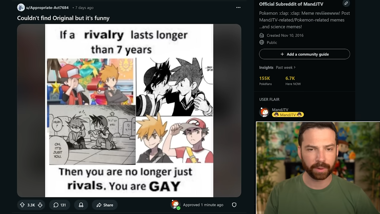 Caught reacting to the dumbest Pokémon memes