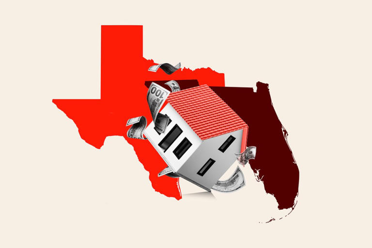 Have Florida and Texas fallen into a housing market spiral?