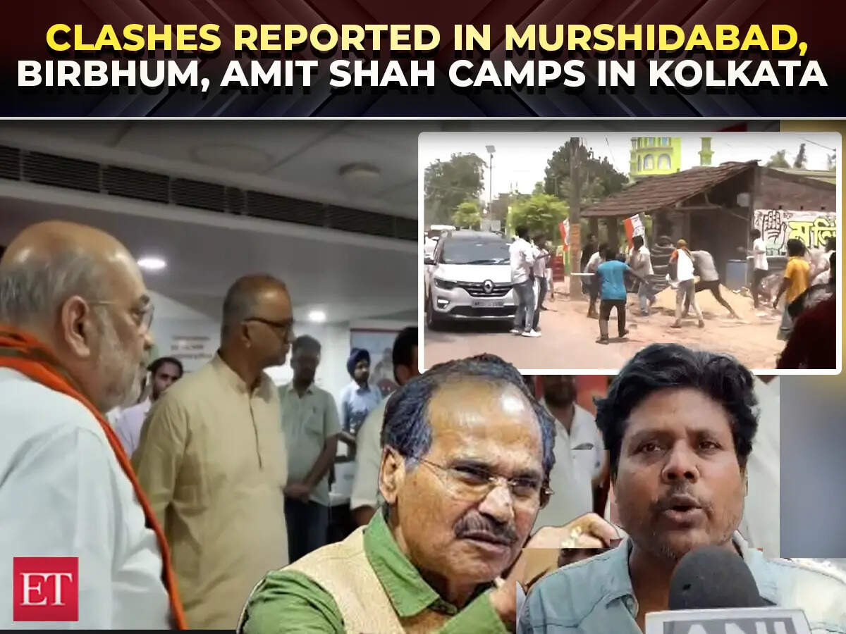 WB elections: Amit Shah camps in Kolkata; EVM malfunction, clashes ...
