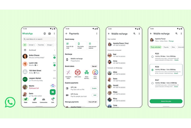 WhatsApp brings prepaid mobile recharges to users in India, powered by PayU