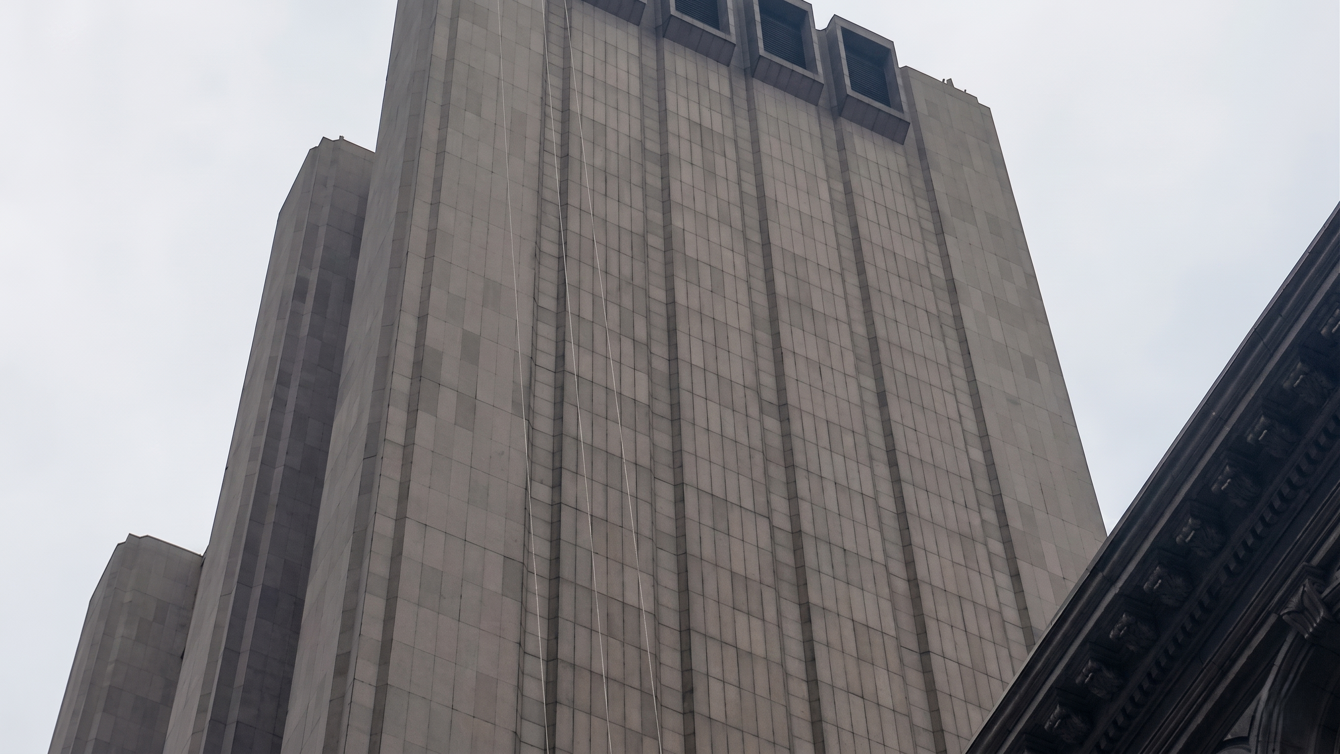A 550-foot windowless tower in Manhattan was secretly watching the world