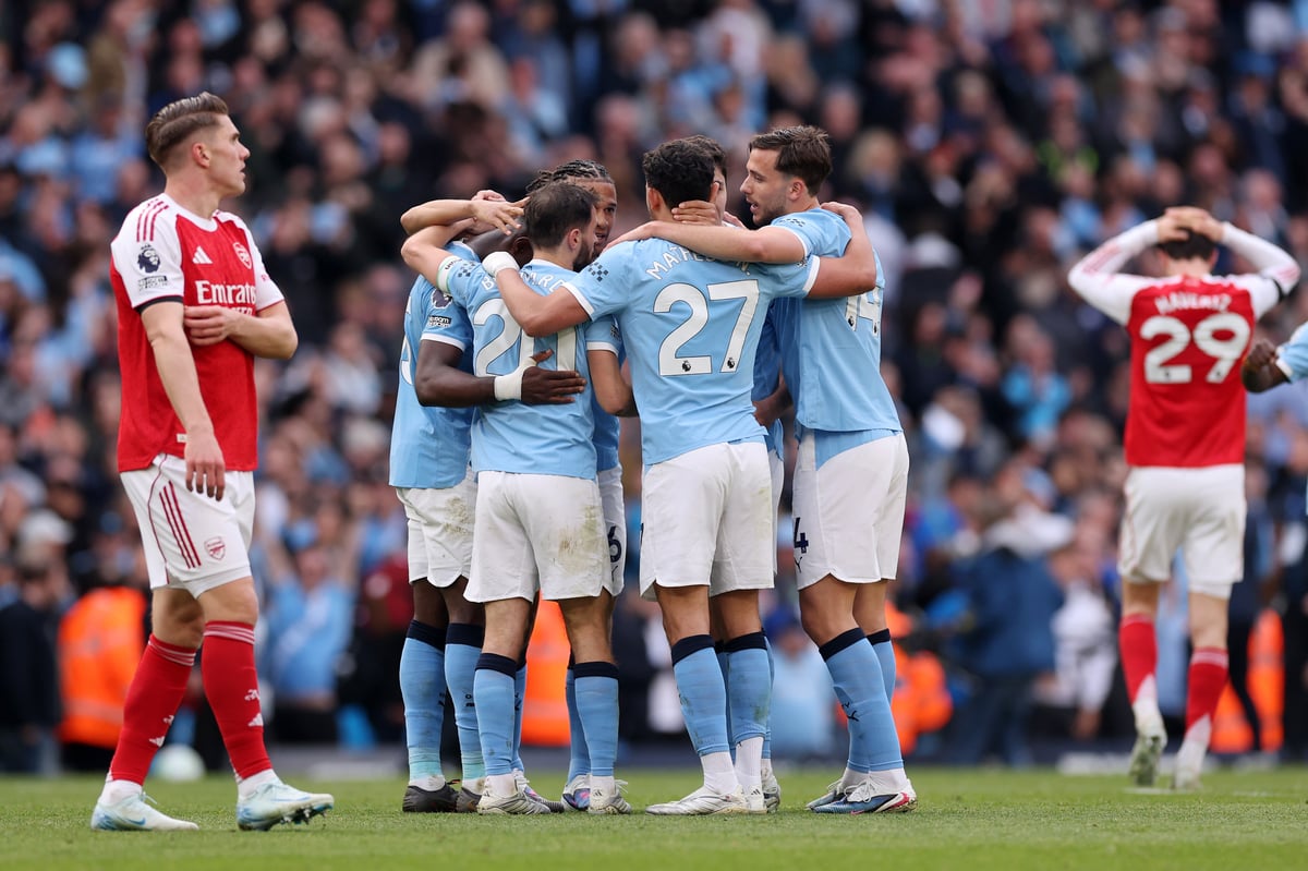 Why Man City are above Arsenal in table despite identical records