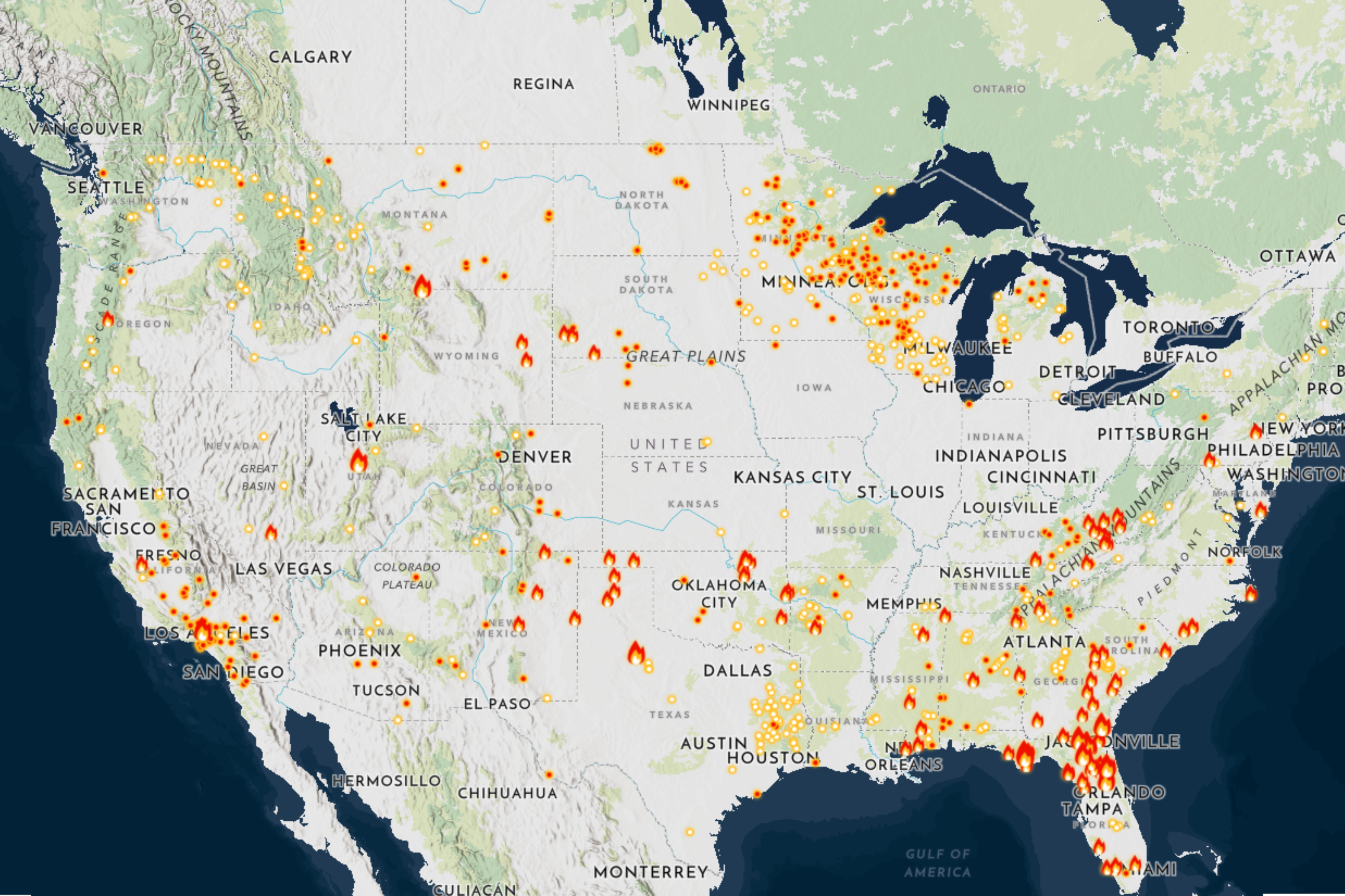 Georgia wildfire map, update: Expanding blaze creates path of destruction