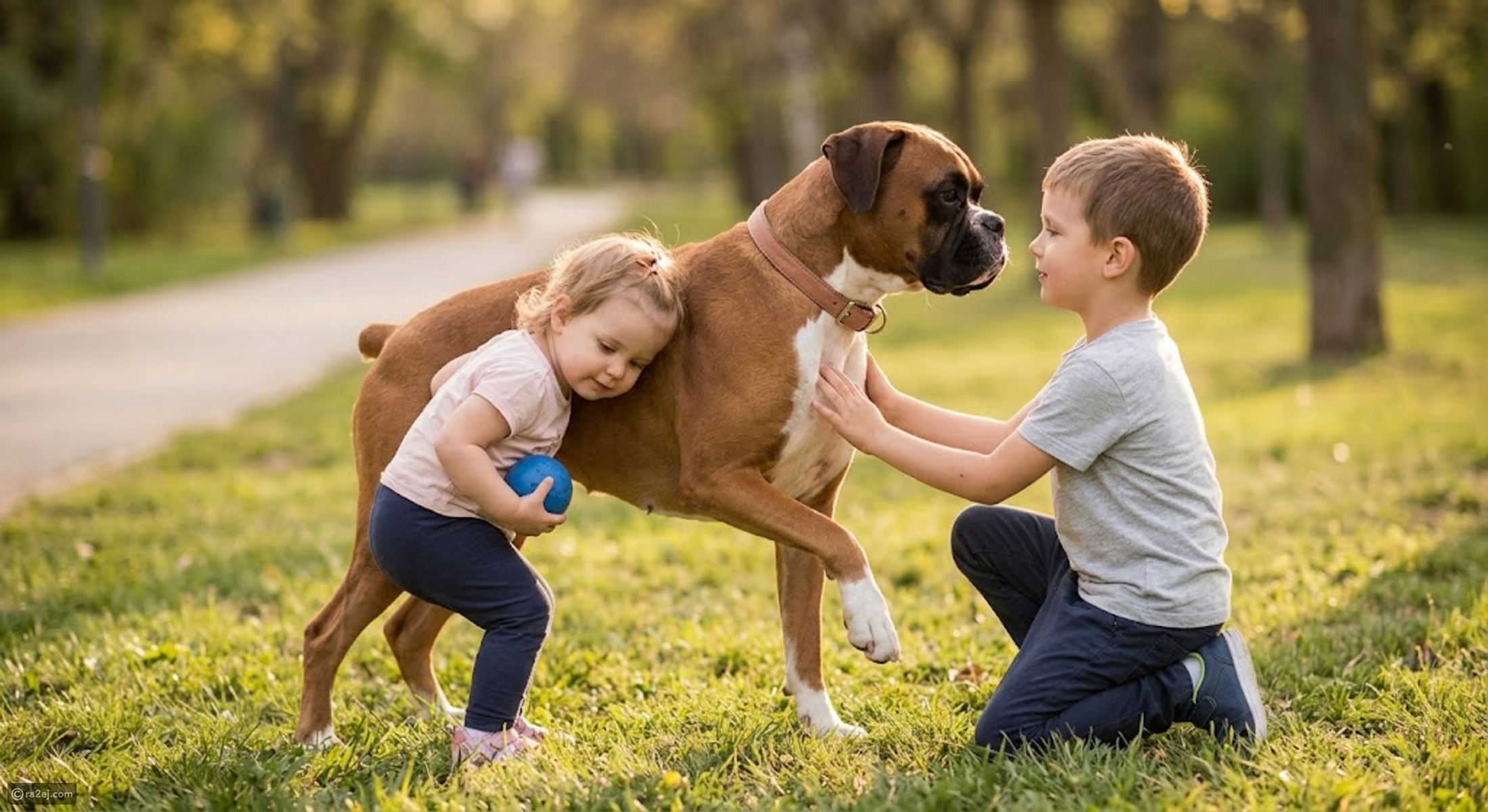 Dog breeds that treat your children with maternal affection