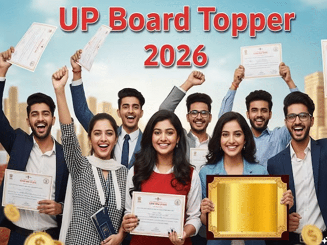UP Board topper prize 2026: Money to rain down on UP Board toppers ...