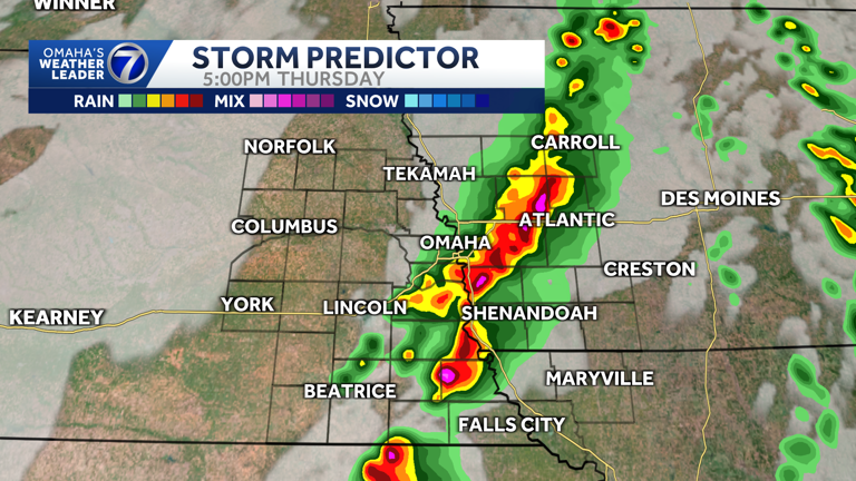 Omaha weather: Tornado warning issued for parts of eastern Nebraska