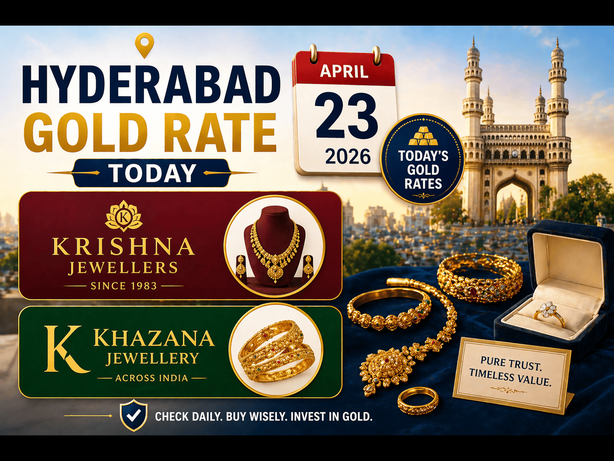 Hyderabad gold rate today 24k, 22k: Latest prices on Krishna Jewellers ...
