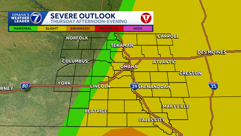 Omaha weather: Severe storms possible Thursday