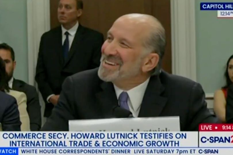 'Sadistic' Lutnick angrily told 'don't laugh' after he sniggers at 1000 ...