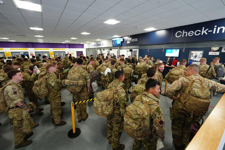 More than 1,400 British Army troops take North Shields ferry to NATO ...
