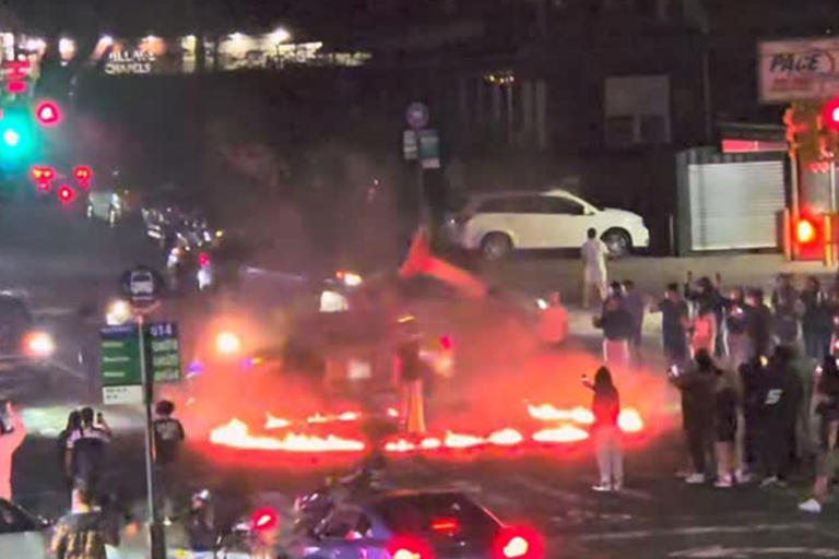Reckless driver arrested in fiery car meet-up that wreaked havoc at NYC ...