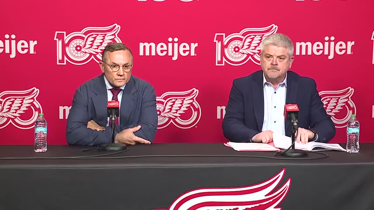 Press conference: Steve Yzerman and Todd McLellan speak on Red Wings ...