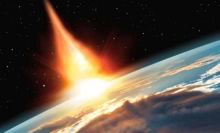 A massive asteroid slammed into the North Sea and unleashed a 330-foot ...