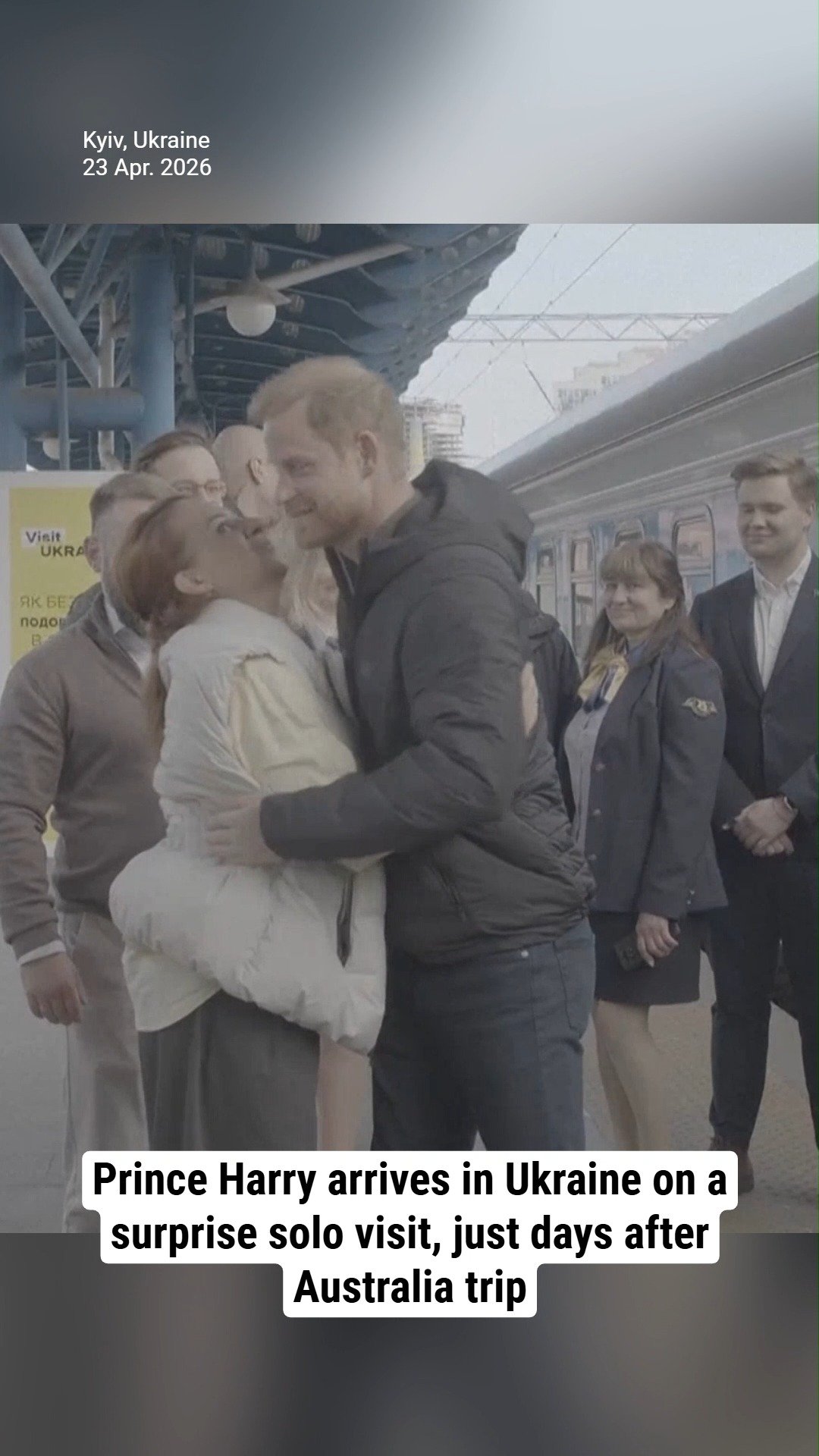 Prince Harry arrives in Ukraine on a surprise solo visit, just days ...