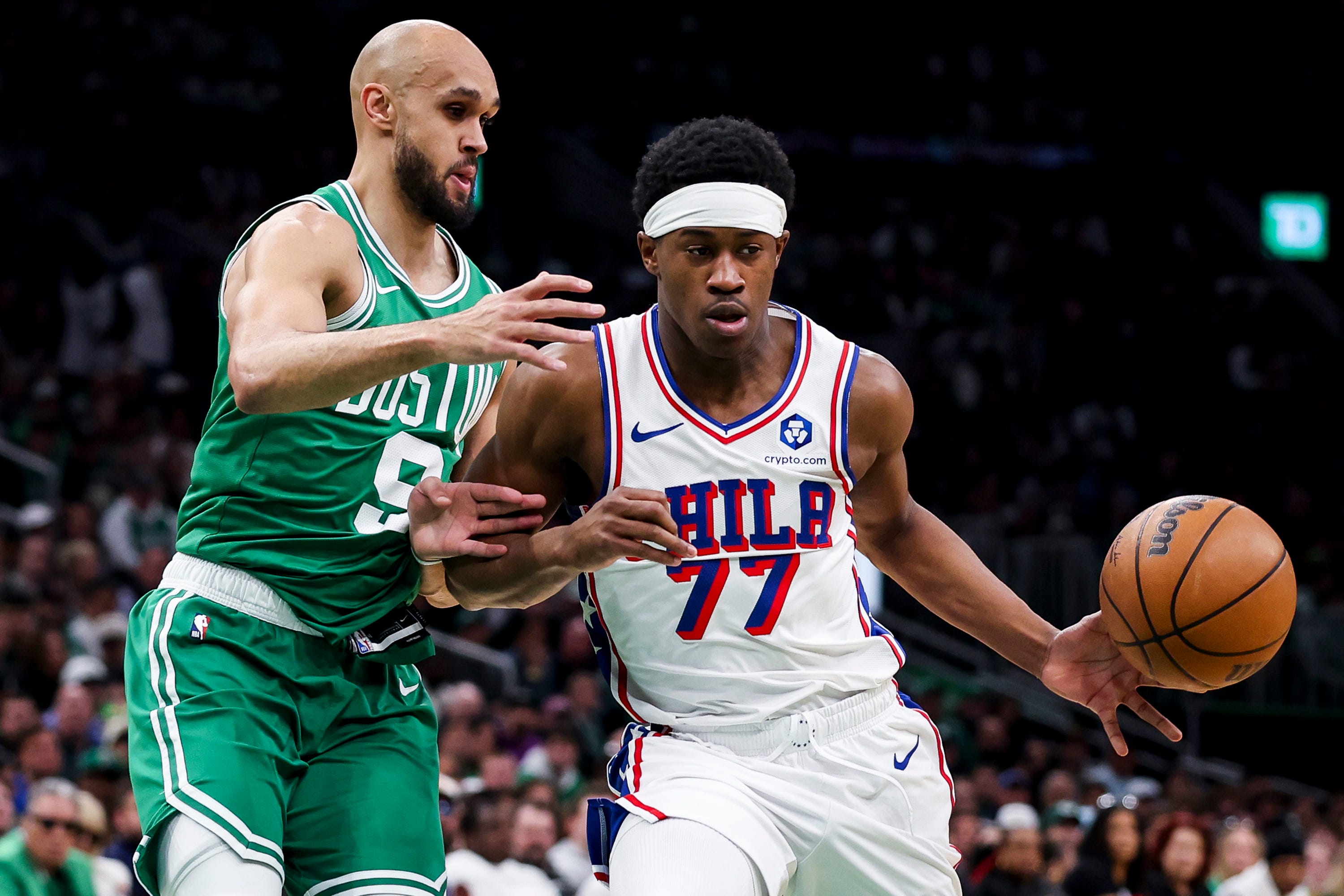 Sixers' VJ Edgecombe talks viral wink, gives update after Game 2 fall