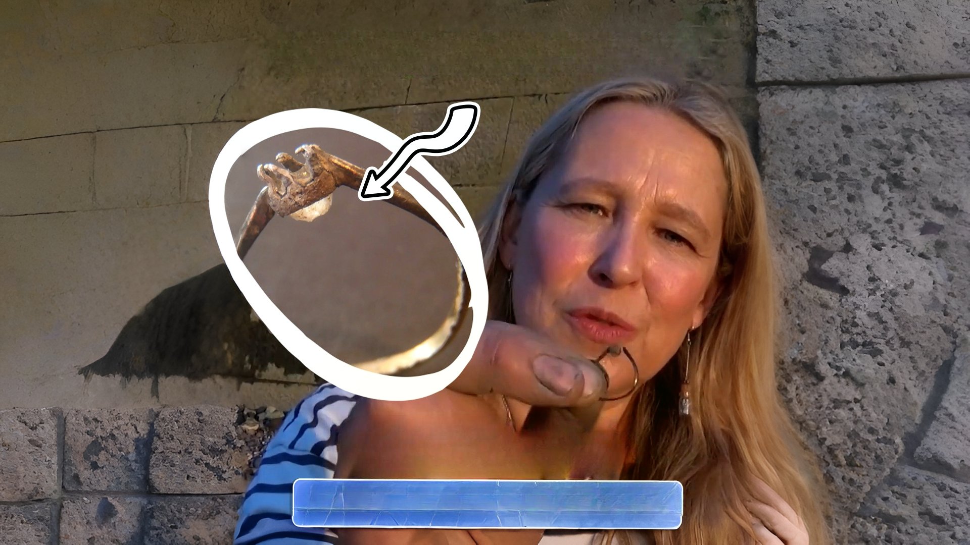 Nicola White tideline art finds a ring by the Thames