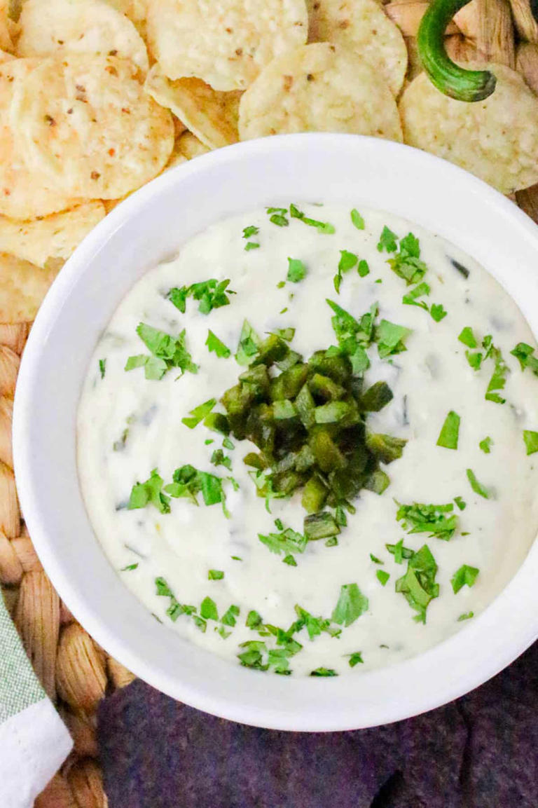 Poblano queso dip