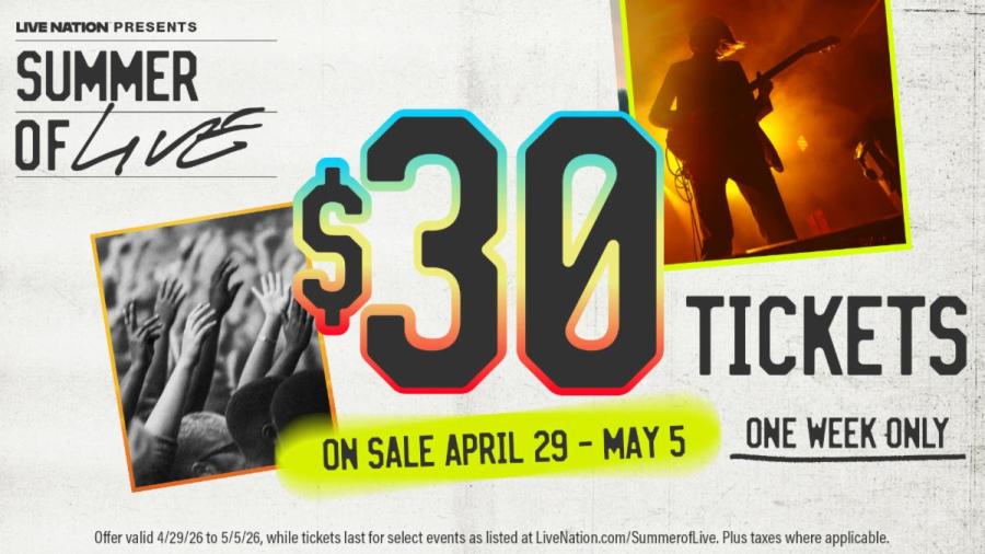 Live Nation offers $30 concert tickets for 4,000 concerts in ‘Summer of ...