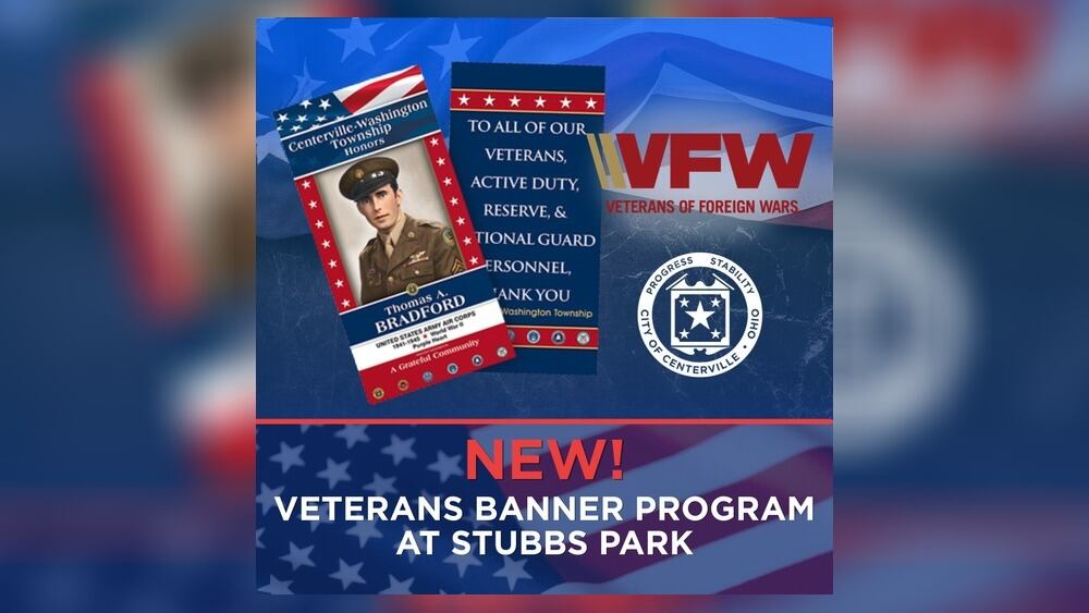 VFW post launches military tribute banner program at local park