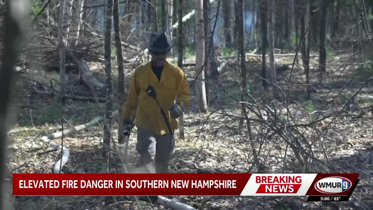 Crews fight brush fires amid elevated fire danger in New Hampshire