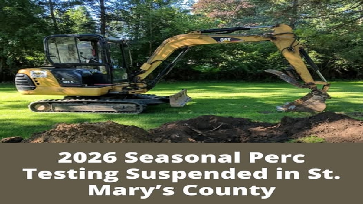 St. Mary’s County halts perc testing due to low groundwater