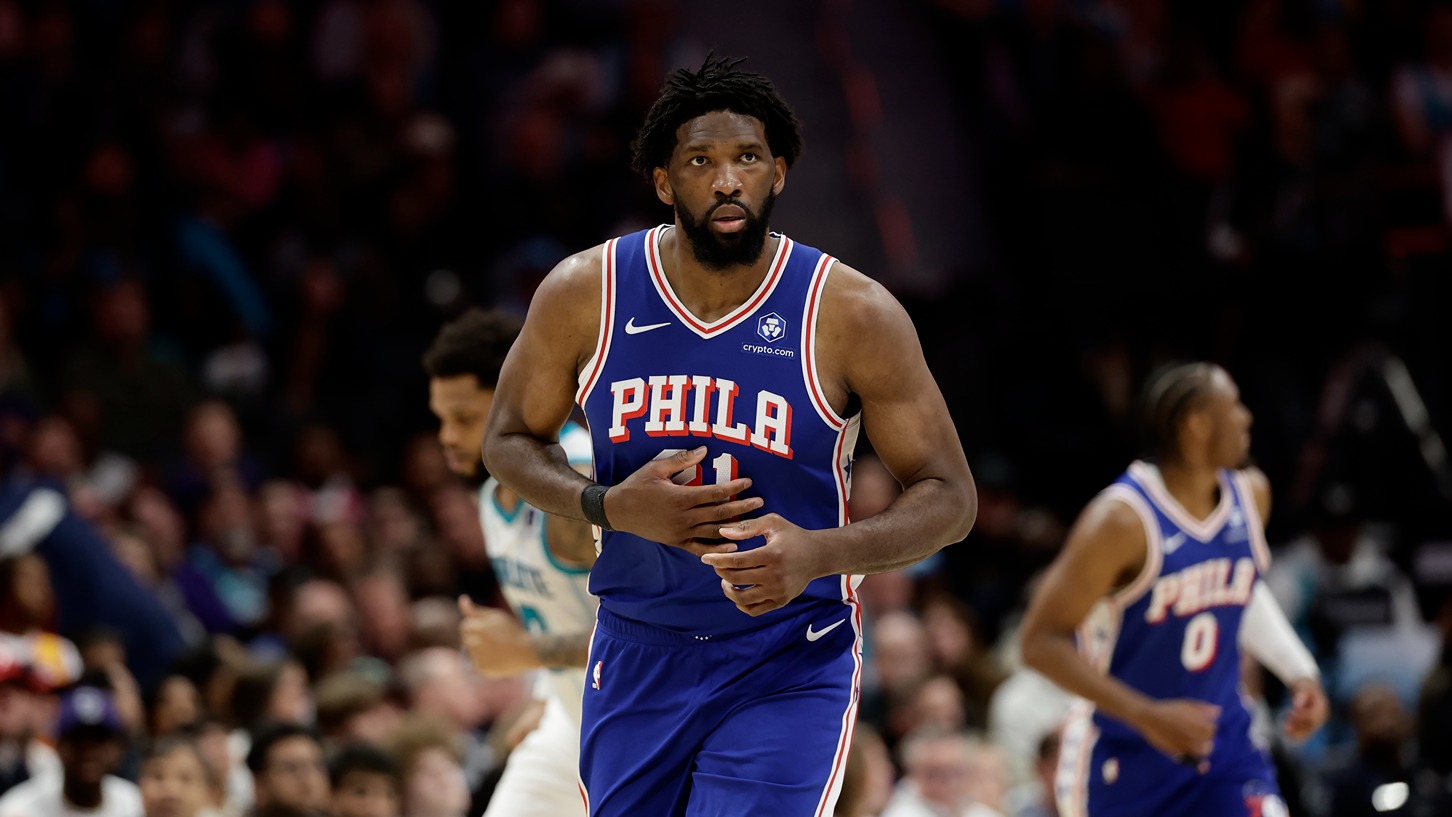 Embiid participates in parts of Sixers' practice, making progress post ...