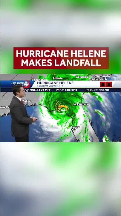 Helene makes landfall