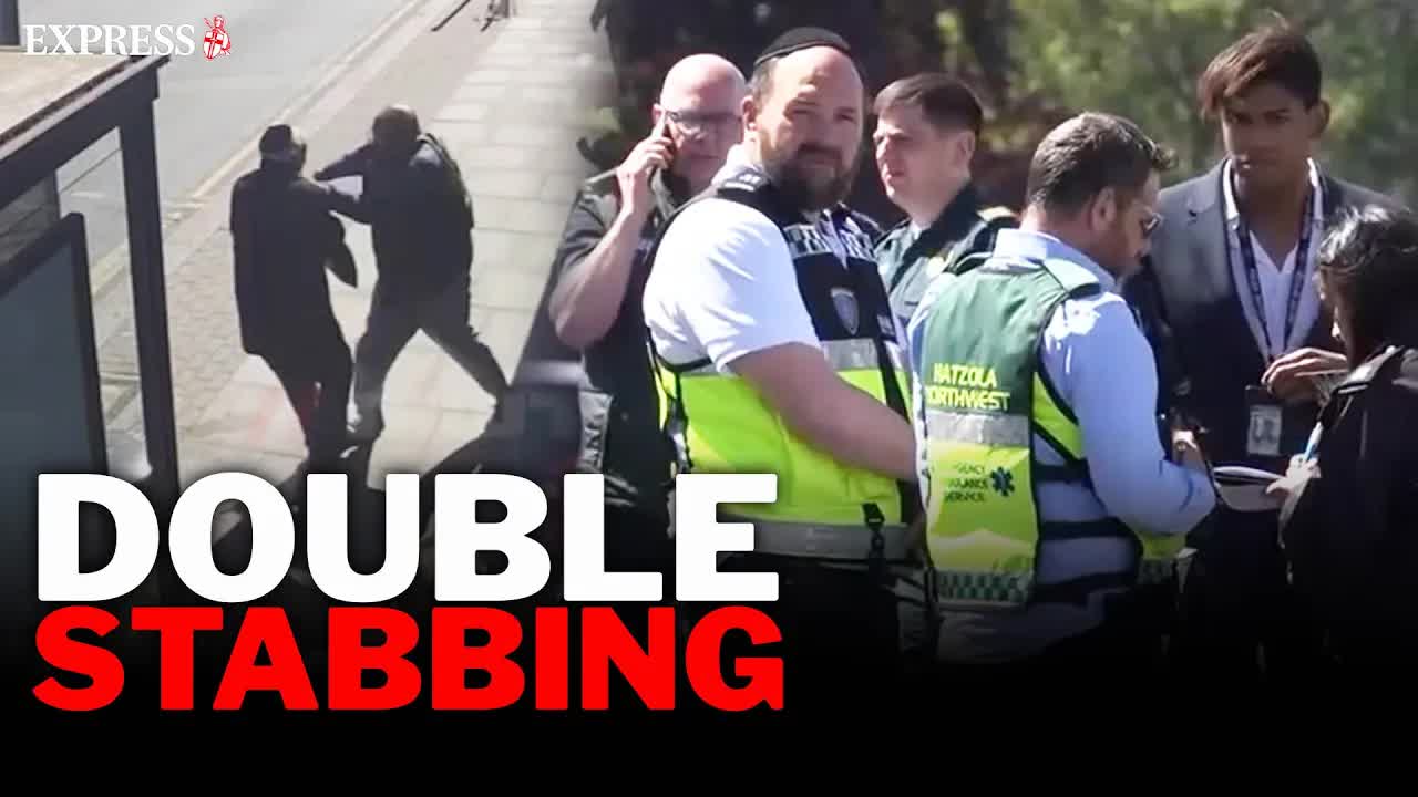 'Horrifying' CCTV footage shows moment Jewish men were stabbed in ...