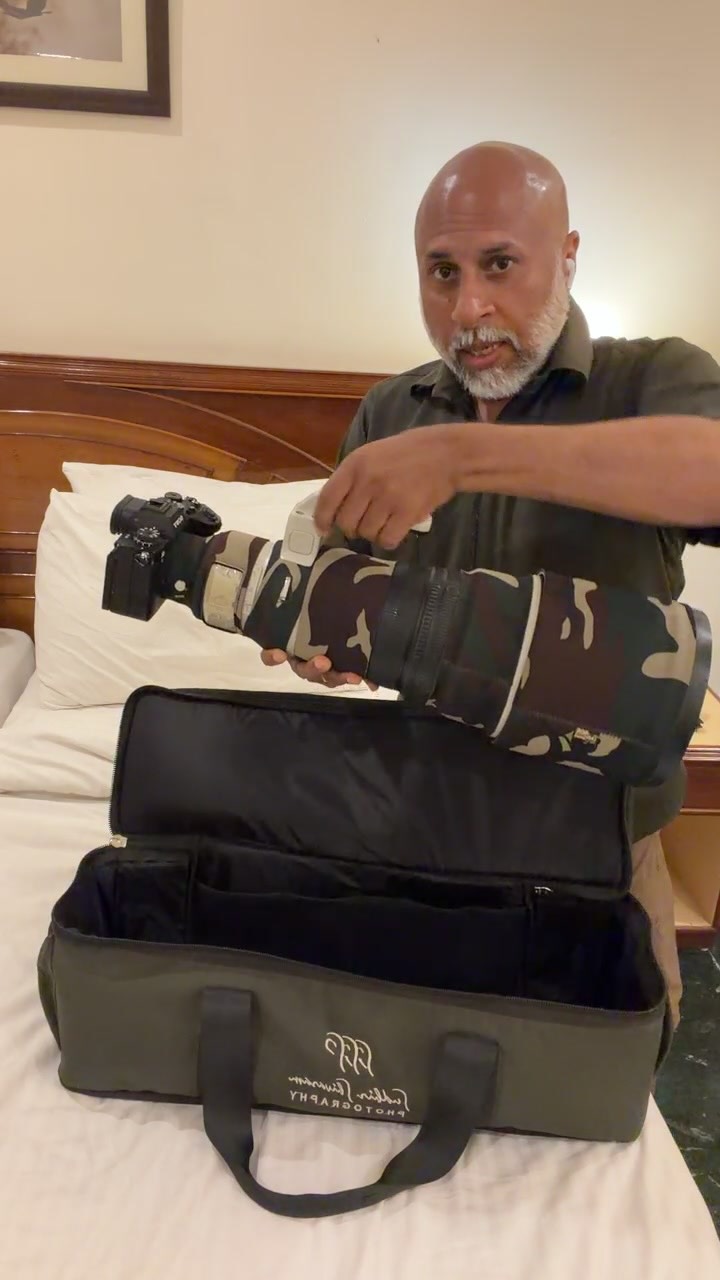 Traveling by flight and safari gear setup